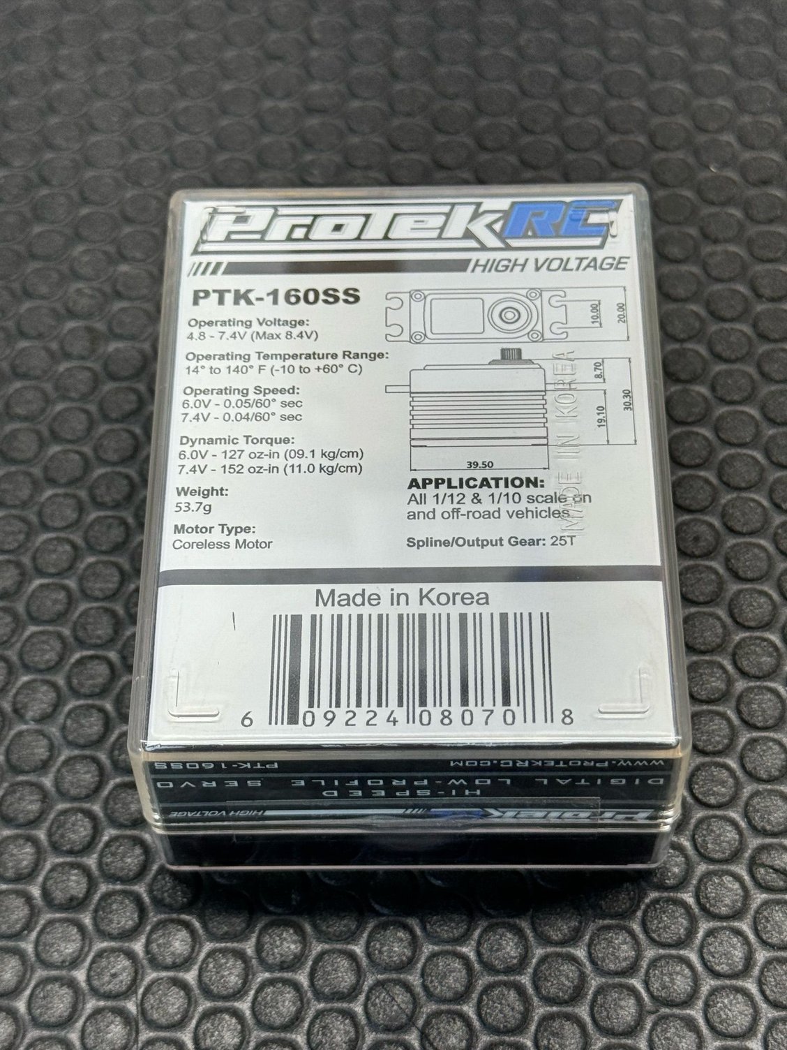 New Protek 160SS Low Profile Digital "Super Speed" Metal Gear High ...