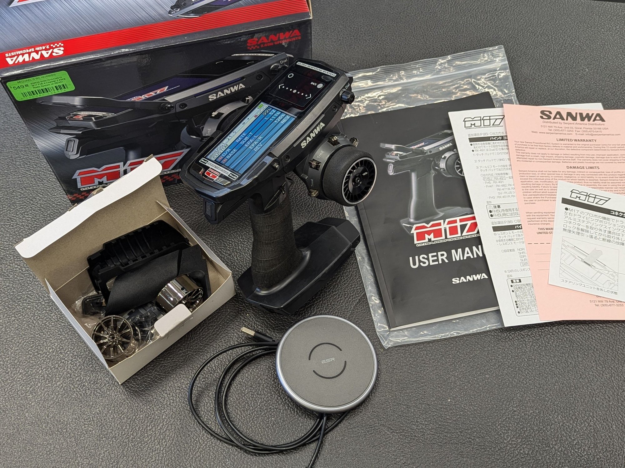 Sanwa M17 Transmitter + Black Alu Wheel + Wireless Charging - R/C Tech Forums