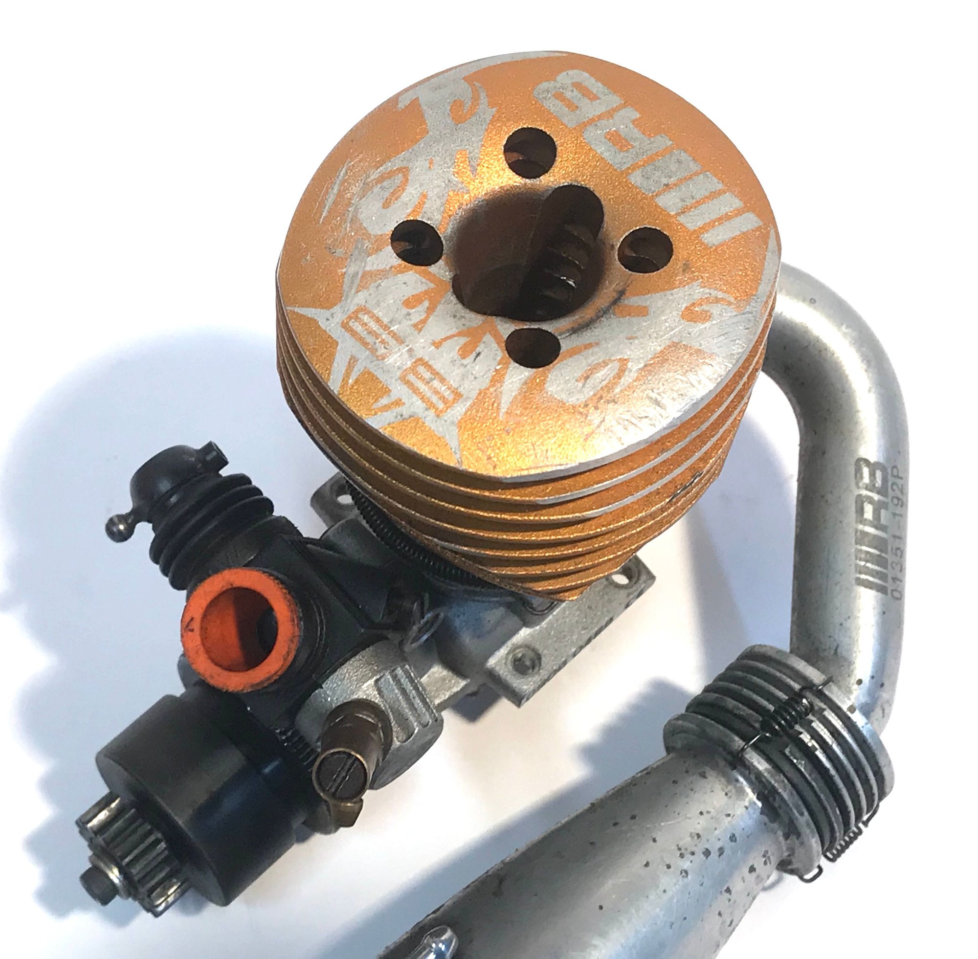 RB Concepts .21 Buggy B9 Nitro Engine with Clutch, bell & Exhaust - R/C ...