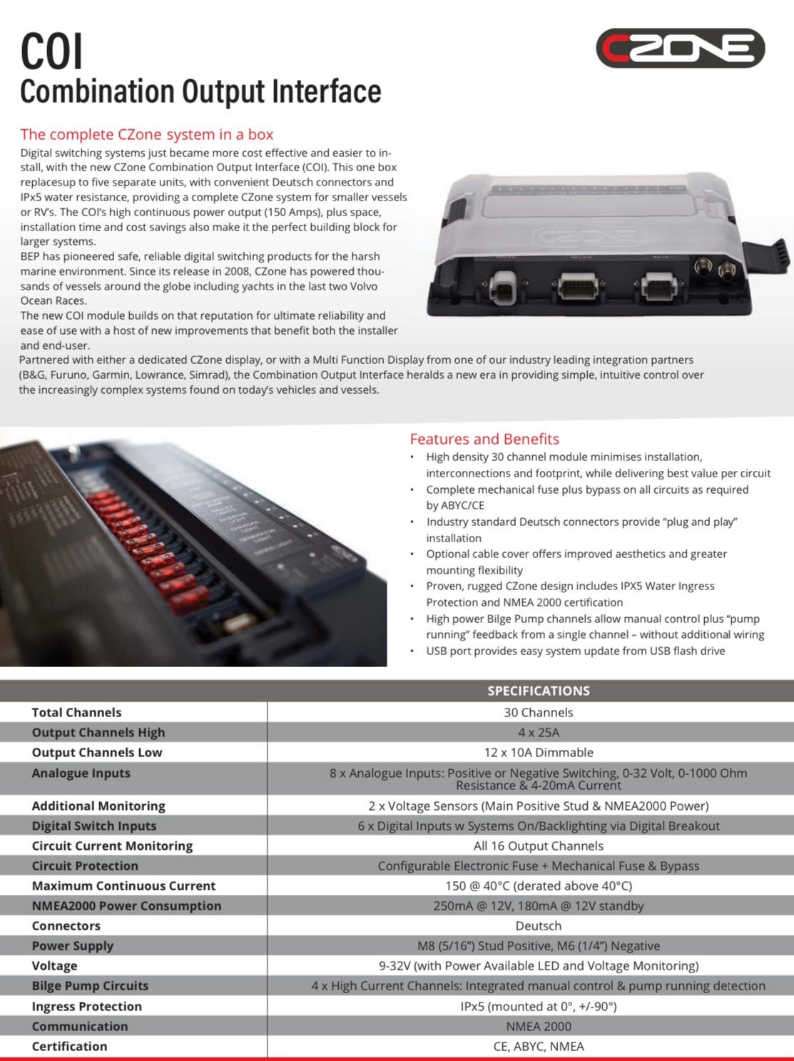 Southern California - SELLING: CZone Modules - Combination Output ...