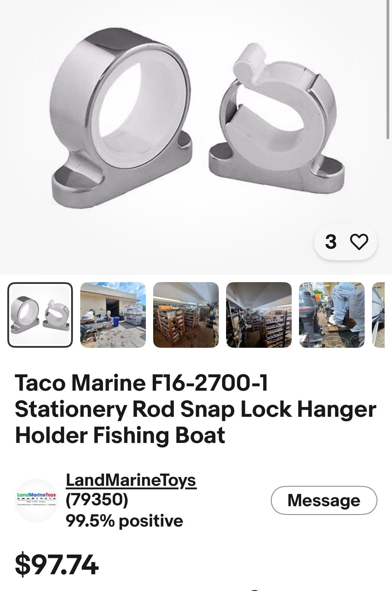 2 Sets Taco Marine Snap Lock Rod Hangers - The Hull Truth - Boating and ...
