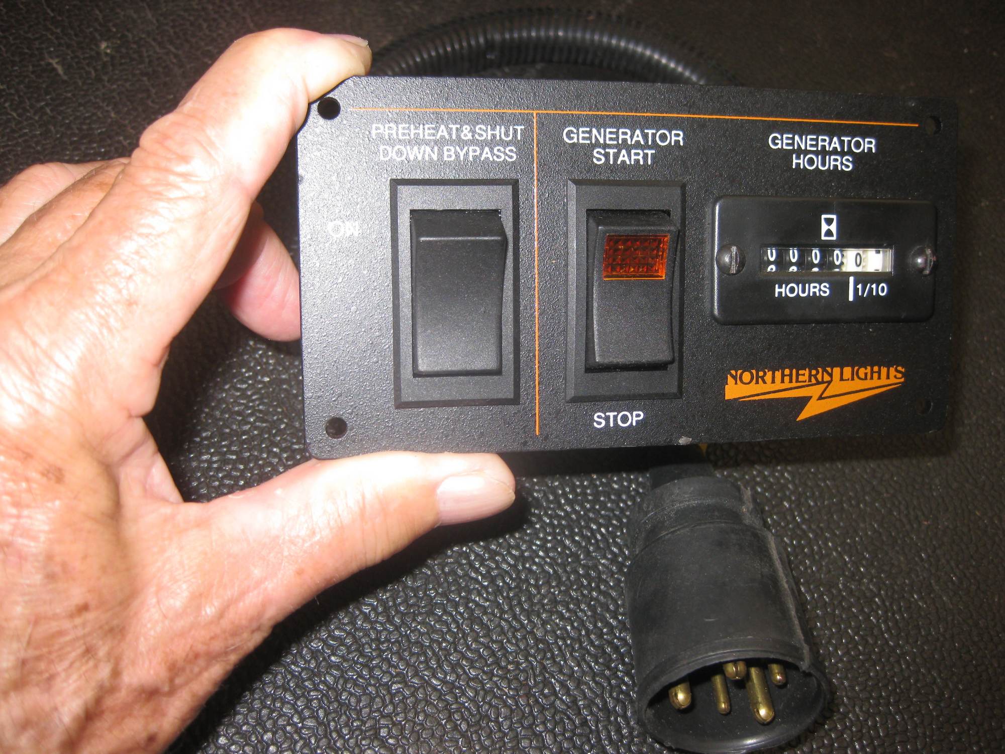 Northern Lights S-1B Start/Stop Control Panel w/Hour meter 12V. - The ...